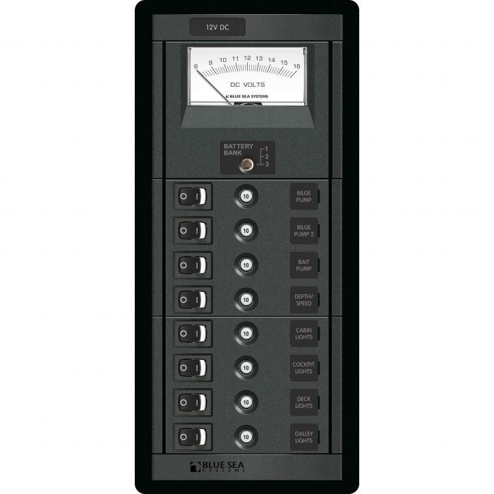 Blue Sea Systems 8-Position DC Branch Circuit Breaker Panel - 1463 ...