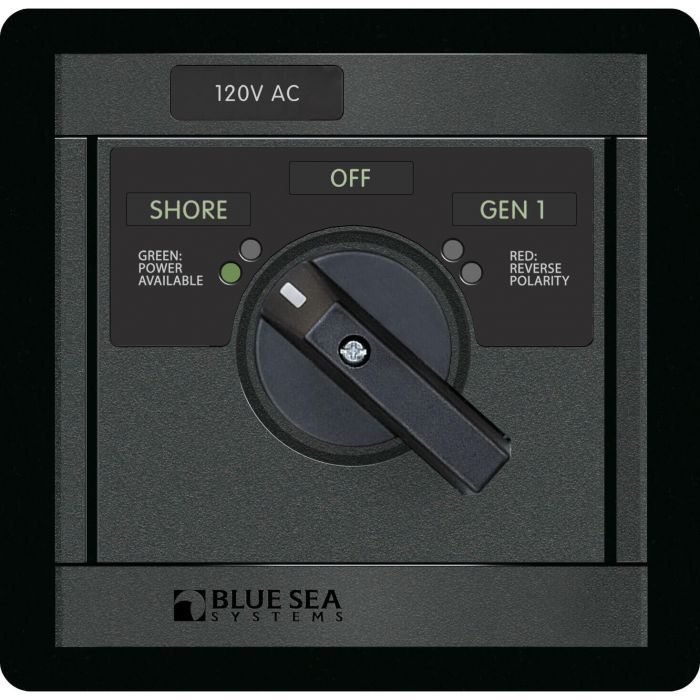 Blue Sea Systems AC Source Selection Rotary Switch Panel - 1483 ...
