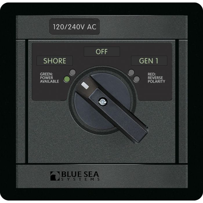 Blue Sea Systems AC Source Selection Rotary Switch Panel - 1487 ...