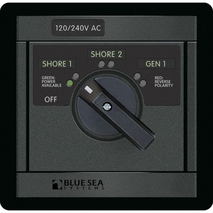 Blue Sea Systems AC Source Selection Rotary Switch Panel - 1488 ...