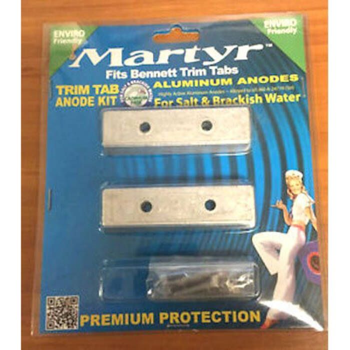 Trim Tabs For Boats CMBNT1AKITZ - BENNETT Trim Tab Kit (2/CD Boat Zinc ...