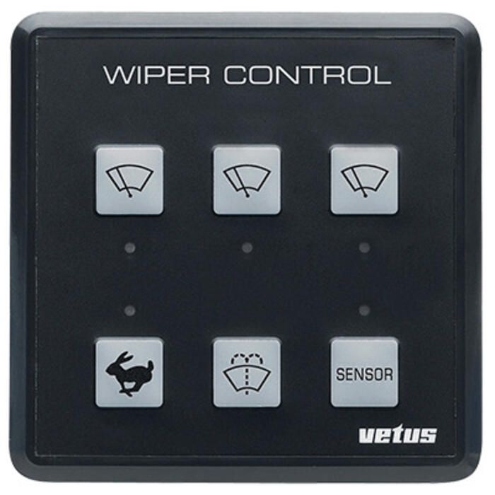 Vetus Windscreen Wiper Control Panel for Up to 3 Wipers 12/24V Incl ...