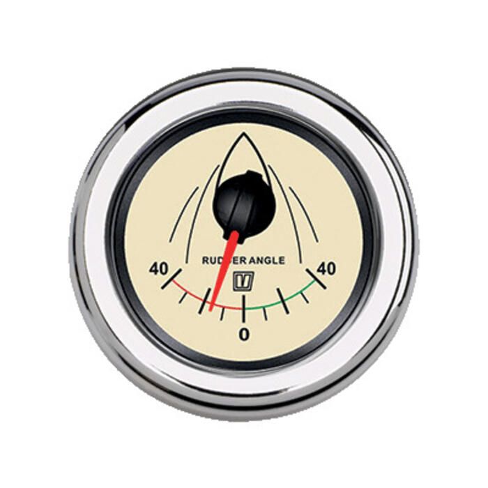 Vetus Rudder Position Indicator Cream 12/24V Cut-Out Size 52 mm (Excl ...