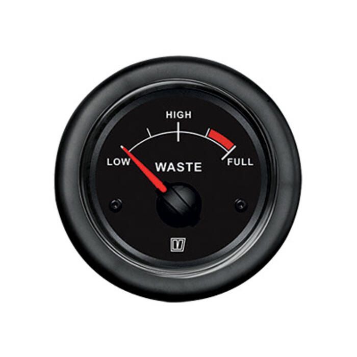 Vetus Waste Water Level Indicator Black 12/24V Cut-Out Size 52 mm (Excl ...