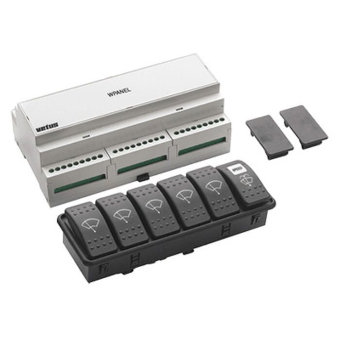 Vetus Windscreen Wiper Control Panel for Up to 5 Wipers 12/24V Incl ...