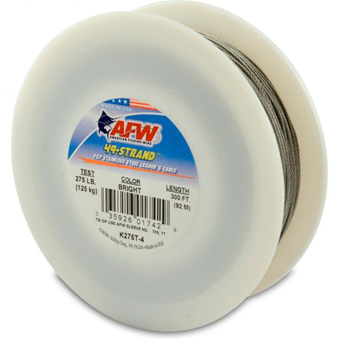 AFW 49 Strand 7x7 Stainless Steel Shark Leader Cable | Defender Marine