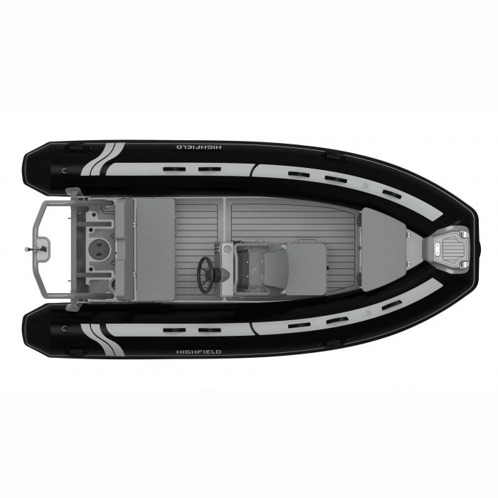 Highfield Classic CL-400 FCT XL Aluminum RIB 13' Boat with Honda 40 HP ...