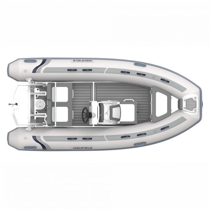 Highfield Classic CL-400 FCT XL Aluminum RIB 13' Boat with Honda 50 HP ...