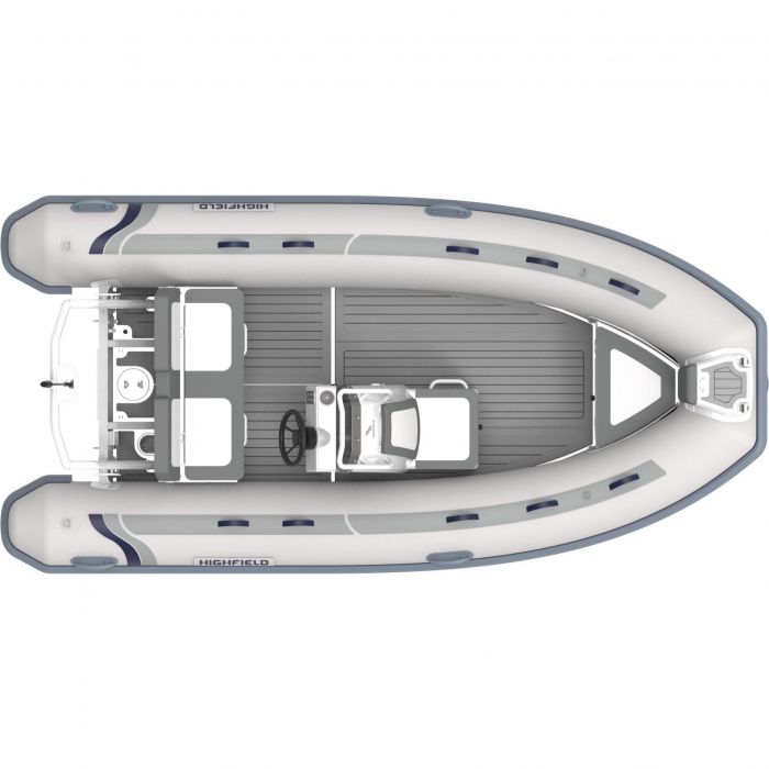 Highfield Classic CL-400 SDS 500 Aluminum RIB 13' Boat with Honda 40 HP ...