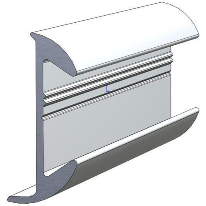 TACO Aluminum Rub Rail - 12' - A11-0638TAL12D | Defender Marine