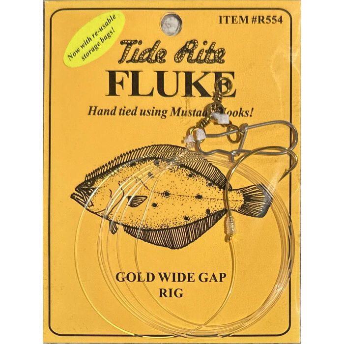 Tide Rite Gold Wide Grap Fluke Rig - R554 | Defender Marine