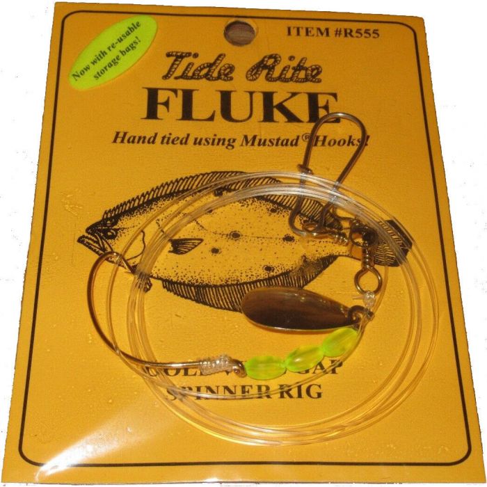 Tide Rite Gold Wide Grap Spinner Fluke Rig - R555 | Defender Marine