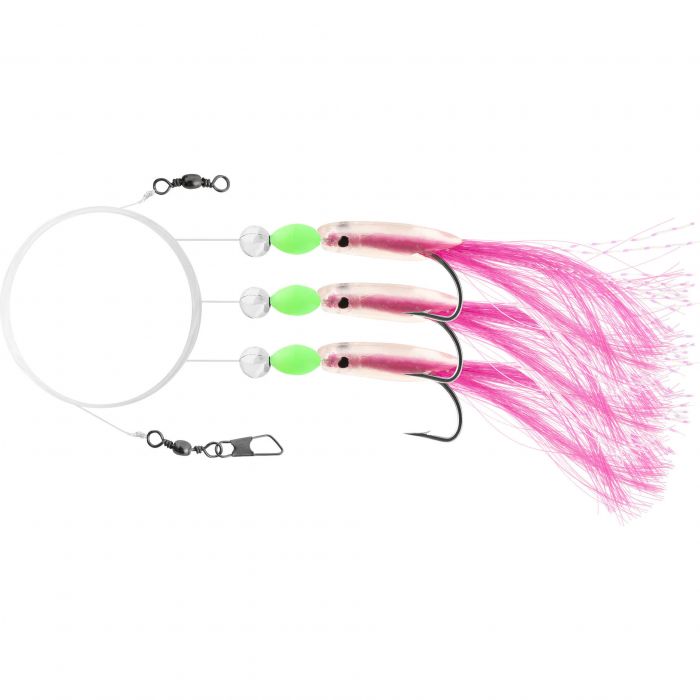 Tsunami Baitfish Rigs with Flash Tail - 3" (3-Pack) | Defender Marine