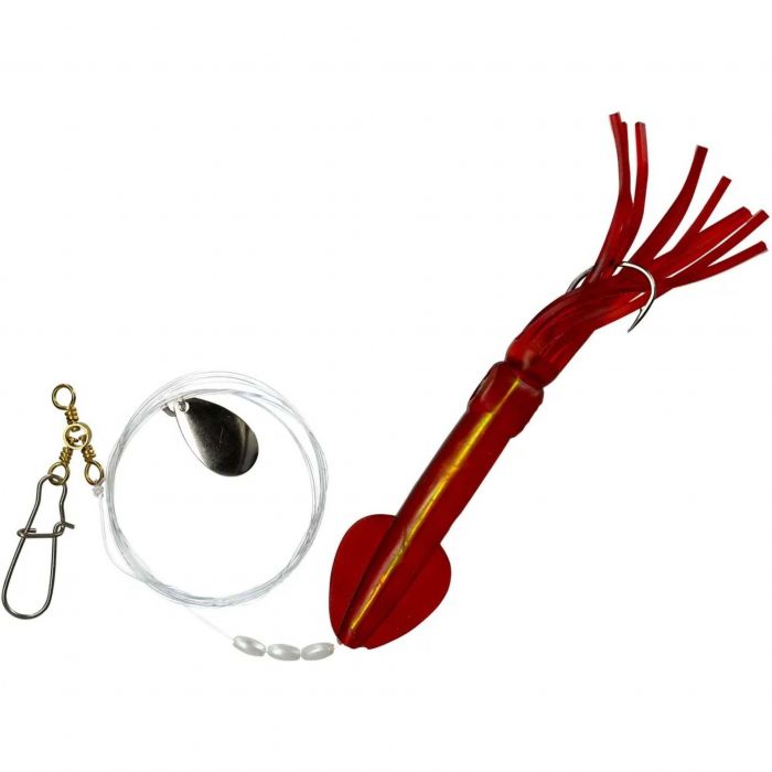 Tsunami Jumbo Fluke Spinner and Squid Rig | Defender Marine