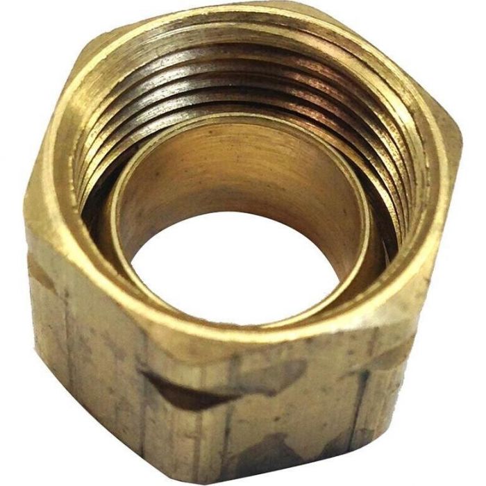 Uflex Brass Compression Nut with Sleeve #61CA-6 - 71004K | Defender Marine
