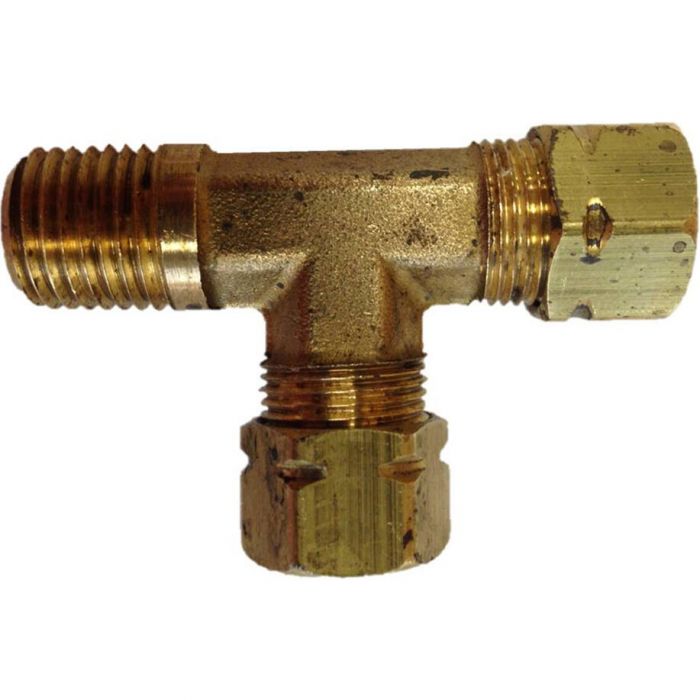 Uflex Male Run Tee Fitting - 3/8" Tube x 1/4" NPT - 171CA-6-4 ...