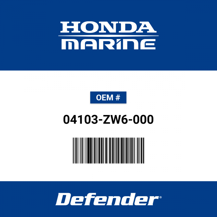 Honda Kit Cylinder Barrel C - 04103-ZW6-000 | Defender Marine
