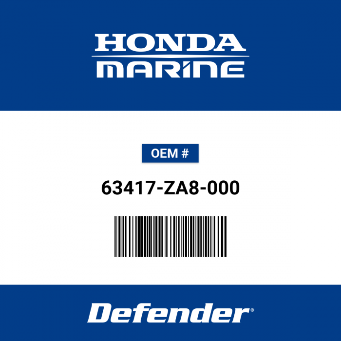 Honda Seal Left Rear Cover - 63417-ZA8-000 | Defender Marine