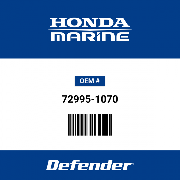 Honda Bracket Smv Emblem - 72995-1070 | Defender Marine