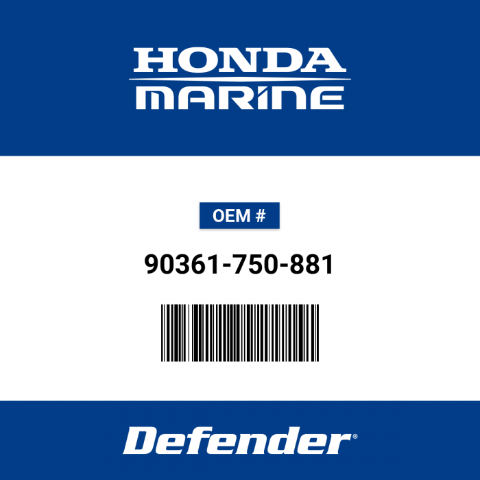 Honda Nut (3/8 x 16) - 90361-750-881 | Defender Marine