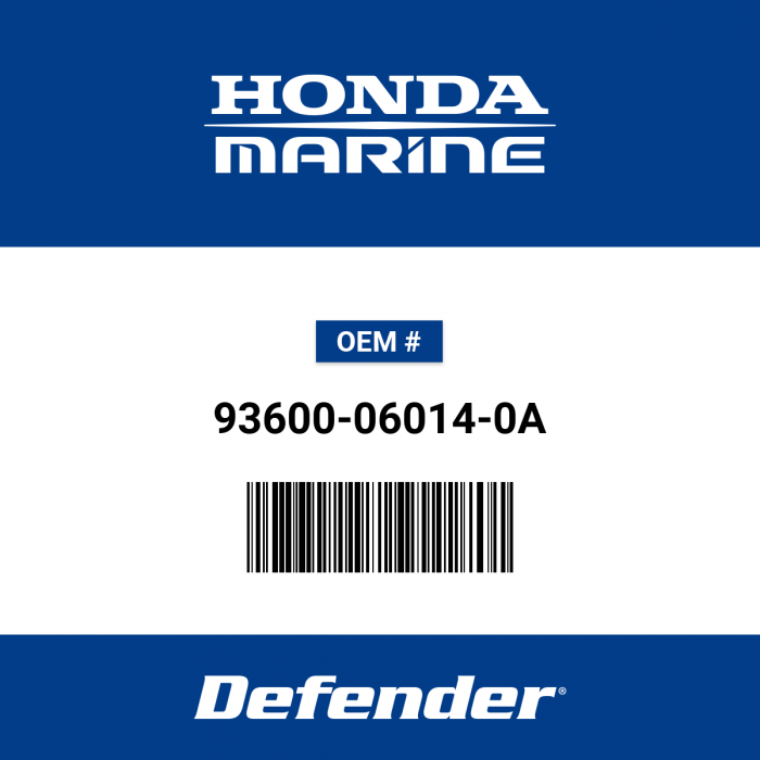 Honda Screw Flat (6X14) - 93600-060140A | Defender Marine