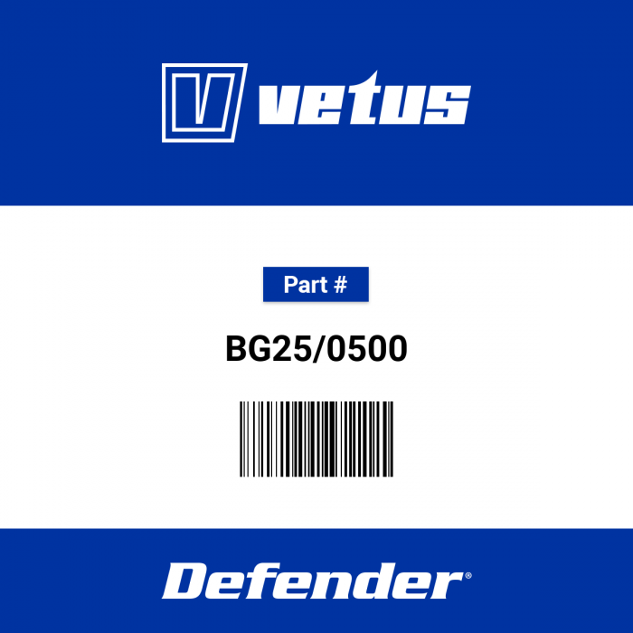 Vetus Grp Stern Tube with Cutlass Bearing - BG25/0500 | Defender Marine