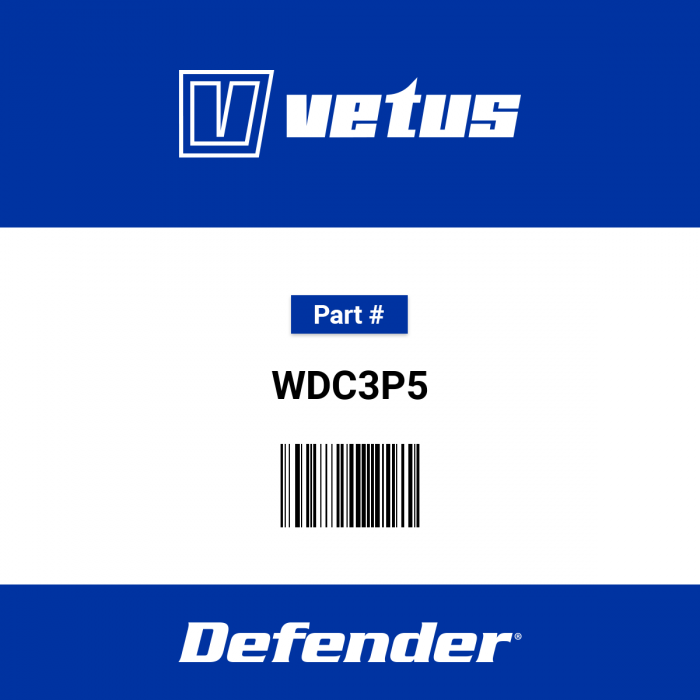 Vetus Waterproof Deck Plug Contact 3 Pins for Wire 5 mm - WDC3P5 | Defender Marine