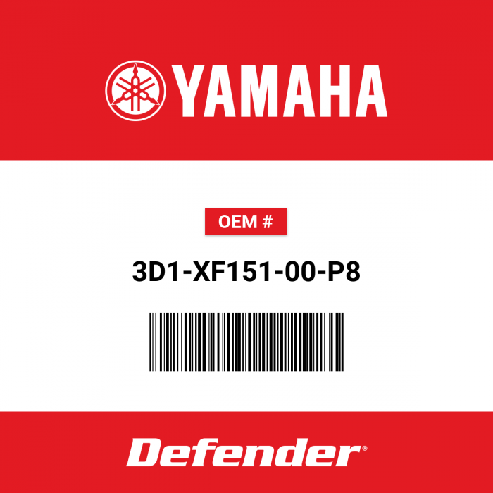 Yamaha Front Fender - 3D1-XF151-00-P8 | Defender Marine