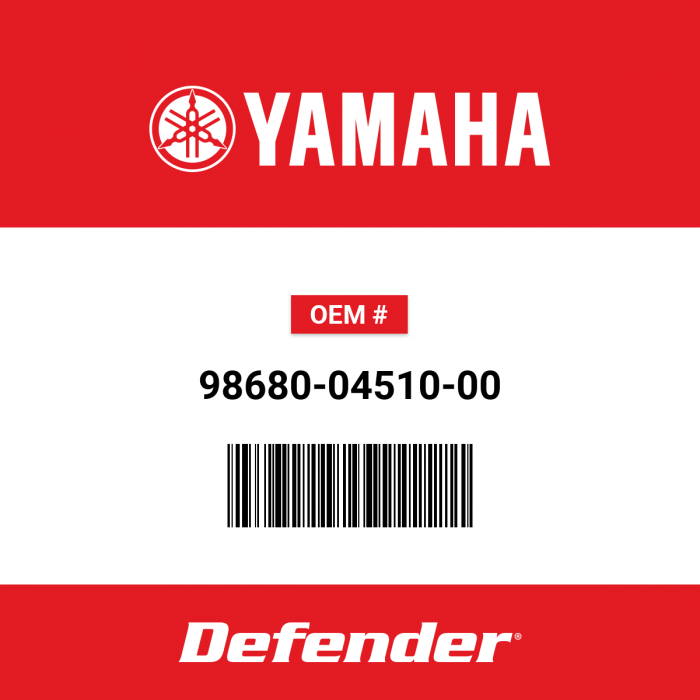 Yamaha Screw Oval Head - 98680-04510-00 | Defender Marine