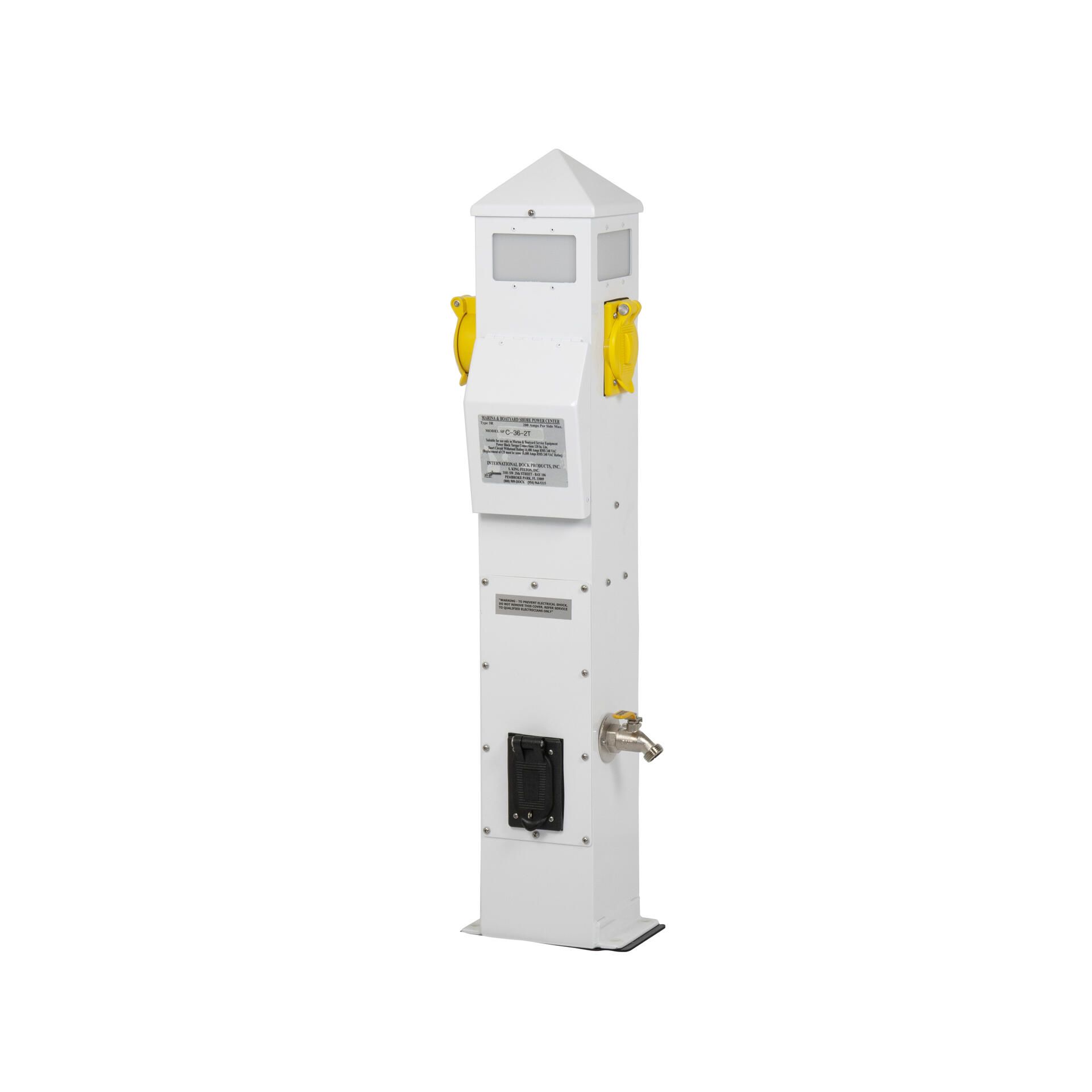 Dock Electrical Pedestal International Dock Slim Line Dockside
